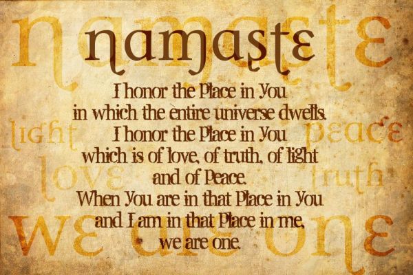 Namaste is a Wonderful Greeting - Wordzz